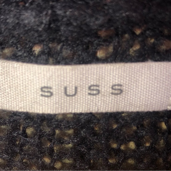 SUSS | Sweaters | Suss Black White Striped Cropped Sweater | Poshmark